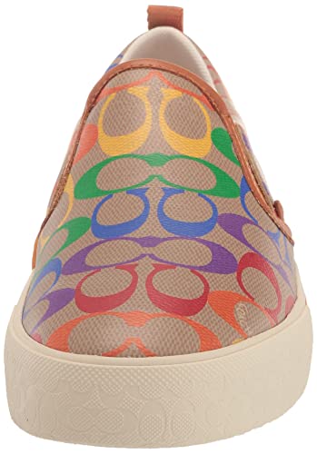 COACH Pride Slip-On Skate Rainbow Signature 10 D (M)