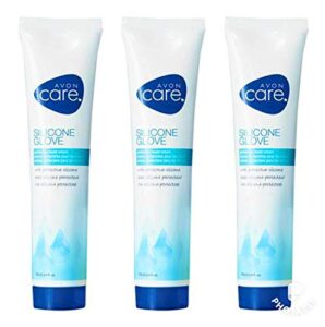 lot of 3 avon care silicone glove protective hand cream 3.4 fl oz each sealed sold by the glam shop