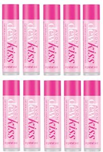 avon dew kiss lip dew lip balm lof, 0.15 ounce (pack of 10)