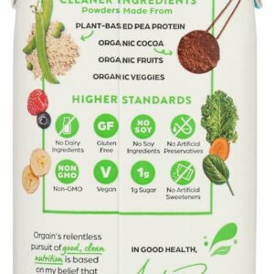 ORGAIN Creamy Chocolate Plant Based Protein Shake, 11 FZ