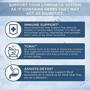 Lymphatic Drainage | Lymphatic Support Drops | USDA Organic Lymphatic Cleanse with Echinacea & Elderberry for Immune Support | Antioxidant & Immune Defense | Vegan | Non-GMO | 30 Servings