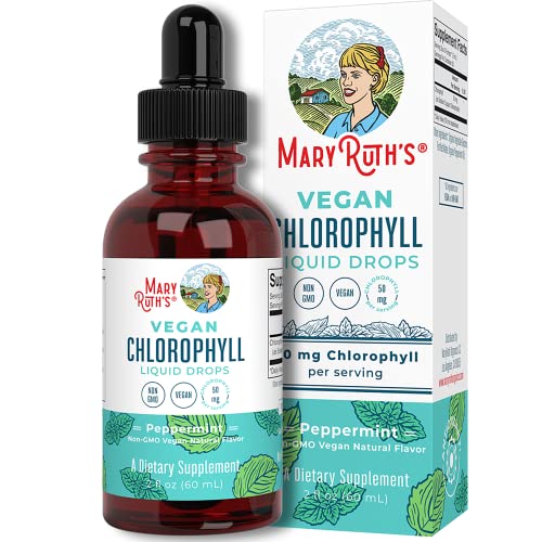 Chlorophyll Liquid Drops for Immune Support | Liquid Chlorophyll Drops | Energy Boost | Skin Care Supplement | Natural Deodorant | Vegan | Non-GMO | Gluten Free | 2 Fl Oz