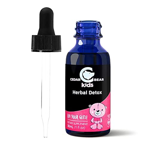 Cedar Bear - Herbal Detox for Kids - Luv Your Guts! a Liquid Herbal Supplement 1 fl oz / 30 ml