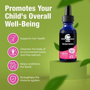 Cedar Bear - Herbal Detox for Kids - Luv Your Guts! a Liquid Herbal Supplement 1 fl oz / 30 ml