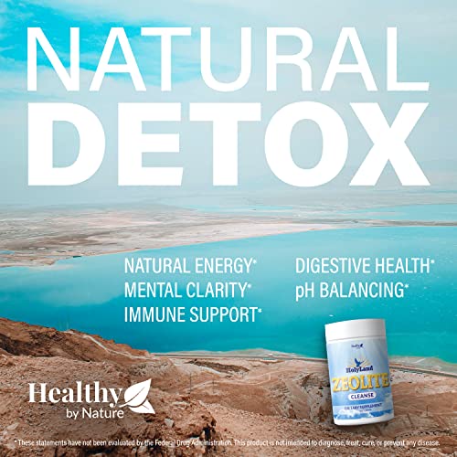 HolyLand Zeolite Cleanse | Zeolite Detox Powder (400 Gram Value Size) | Natural, Activated Clinoptilolite - Supports Energy, Mental Focus, pH Balance, Immune Defense, & Optimal Gut Health