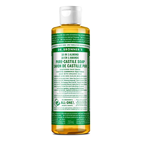 Dr. Bronner’s Pure-Castile Liquid Soap (8 oz, Almond)