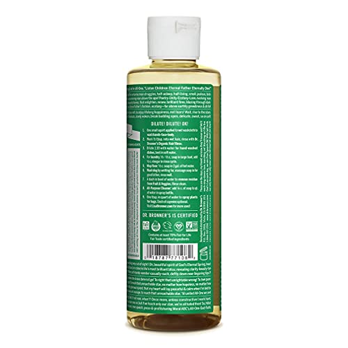 Dr. Bronner’s Pure-Castile Liquid Soap (8 oz, Almond)