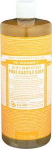 dr. bronner’s citrus castile soap, 32 fz