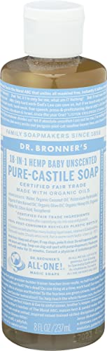 Dr. Bronner's, Baby Soap Liquid Castile, 8 Fl Oz