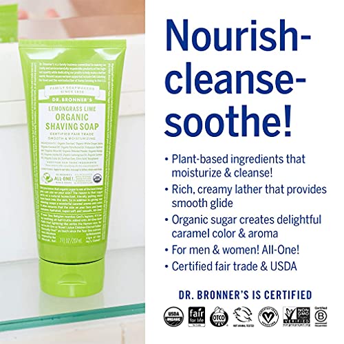 Dr Bronner Shaving Soap Lmngrss Lime