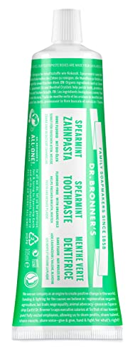 Dr. Bronner’s - All-One Toothpaste (Spearmint, 5 Ounce)