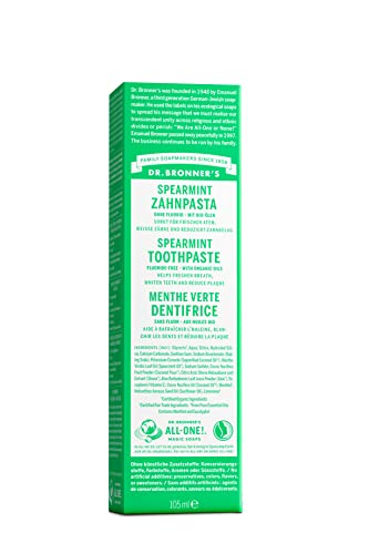 Dr. Bronner’s - All-One Toothpaste (Spearmint, 5 Ounce)