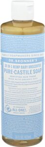 dr bronner soap liq cstle baby unscented