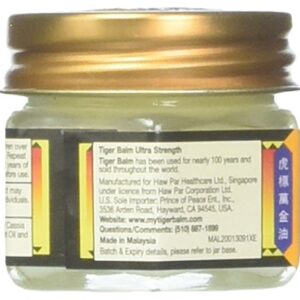 Tiger Balm Ultra Strength Pain Relieving Ointment Non-Staining 18 gm