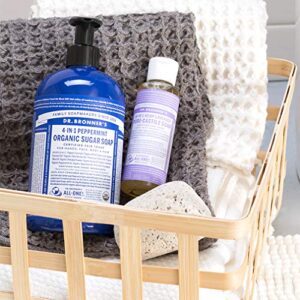 Dr. Bronner’s - Pure-Castile Liquid Soap (Lavender, 4 ounce) - Made with Organic Oils, 18-in-1 Uses: Face, Body, Hair, Laundry, Pets and Dishes, Concentrated, Vegan, Non-GMO