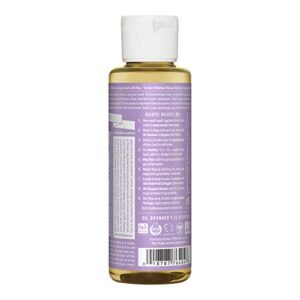 Dr. Bronner’s - Pure-Castile Liquid Soap (Lavender, 4 ounce) - Made with Organic Oils, 18-in-1 Uses: Face, Body, Hair, Laundry, Pets and Dishes, Concentrated, Vegan, Non-GMO