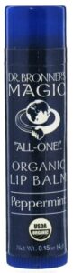 dr. bronner’s & sun dog’s magic body care organic lip balms peppermint 0.15 oz. (pack of 5)