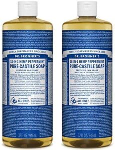 dr. bronners peppermint 32oz. castile soap (2 pack)