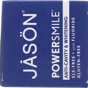 JĀSÖN Powersmile Anti-Cavity & Whitening Gel, Powerful Peppermint, 6 Oz