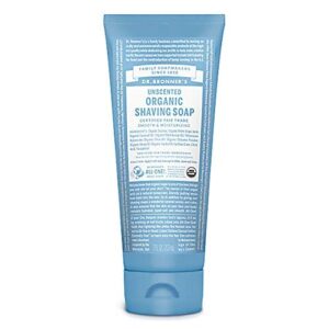 Dr. Bronner's Magic Soaps: Naked Unscented Shaving Gel, 7 oz (4 pack)