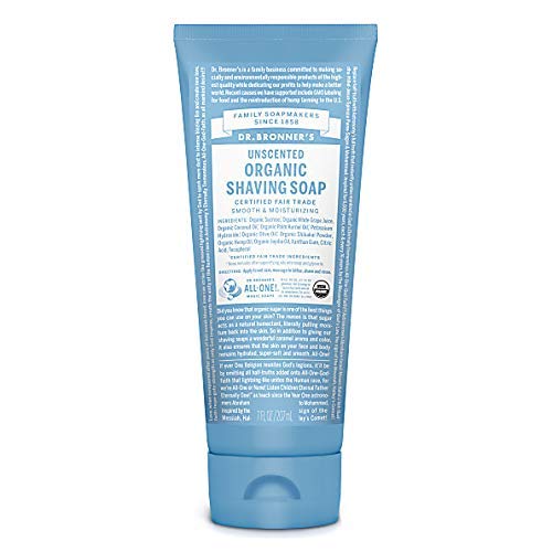 Dr. Bronner's Magic Soaps: Naked Unscented Shaving Gel, 7 oz (4 pack)