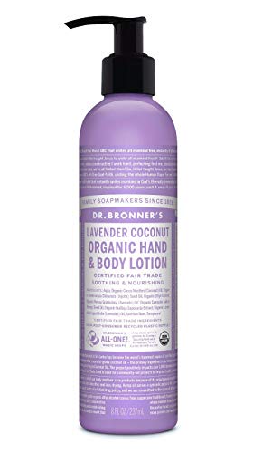 Dr Bronners Lavender Coconut Organic Lotion, 8 Ounce - 6 per case.