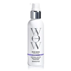 color wow dream cocktail carb infused – leave in thickening treatment with heat protection; turns fine, thin, limp hair into thicker, fuller hair in a single blow dry