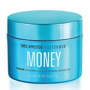 color wow money masque – deep hydrating conditioning treatment created with celebrity stylist chris appleton; hydrates, repairs, silkens all hair types, color-treated, dry, damaged, curly, fine; vegan