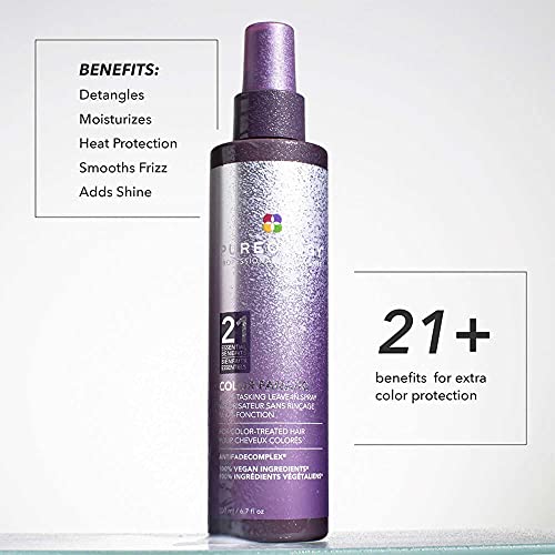 Pureology Color Fanatic Leave-in Conditioner Hair Treatment Detangler Spray | Protects Color From Fading | Heat Protectant | Vegan | 6.7 Fl Oz