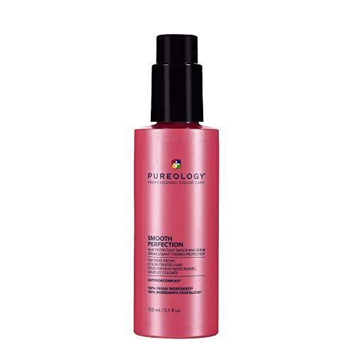 Pureology Smooth Perfection Smoothing Serum | For Normal to Thick, Frizzy Hair | Smooths Hair & Protects Against Heat Damage | Sulfate Free | Vegan | Updated Packaging | 5 Fl. Oz. |