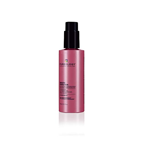 Pureology Smooth Perfection Smoothing Serum | For Normal to Thick, Frizzy Hair | Smooths Hair & Protects Against Heat Damage | Sulfate Free | Vegan | Updated Packaging | 5 Fl. Oz. |