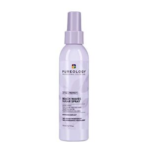 pureology style + protect beach waves sugar spray | for color-treated hair | adds texture to create tousled waves | sulfate-free | vegan | updated packaging | 5.7 fl. oz. |