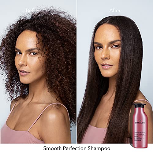 Pureology Smooth Perfection Shampoo & Conditioner Bundle | For Frizz-Prone Color Treated Hair | Sulfate-Free | Vegan | Updated Packaging | 9 Fl. Oz.