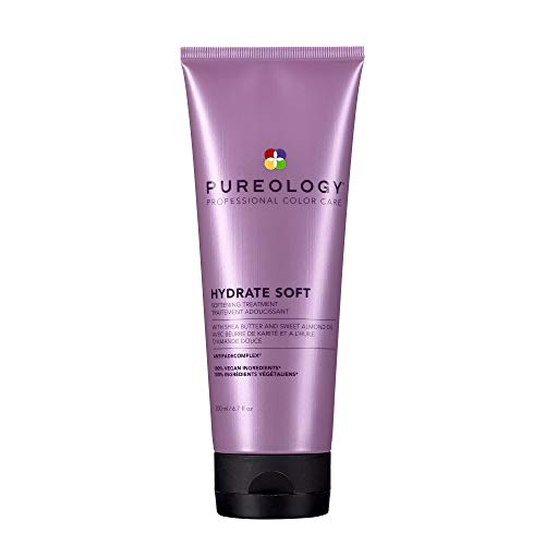 Pureology Hydrate Soft Softening Treatment For Dry, Color-Treated Hair Nourishing Treatment Adds Softness, Sulfate-Free, Vegan, 6.7 Fl. Oz.