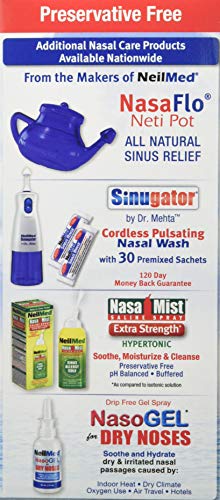 NeilMed Sinus Rinse All Natural Relief Premixed Refill Packets 100 Count (Pack of 1)