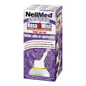 NeilMed NasaMist All in One Multi Purpose Saline Spray, 6.3 Fl Oz