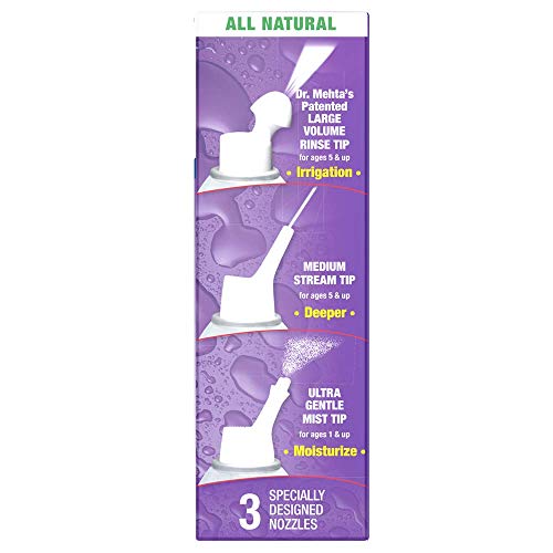 NeilMed NasaMist All in One Multi Purpose Saline Spray, 6.3 Fl Oz