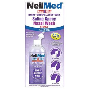 NeilMed NasaMist All in One Multi Purpose Saline Spray, 6.3 Fl Oz