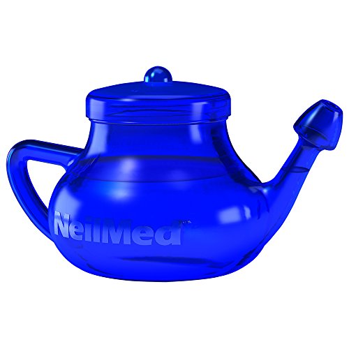 NeilMed NasaFlo Unbreakable Neti Pot with 50 Premixed Packets