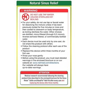 NeilMed Sinus Rinse Extra Strength Hypertonic Kit with 30 Premixed Packets