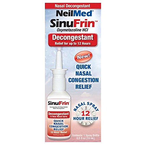 NeilMed SinuFrin Decongestant 0.5 Fluid Ounce (15 mL) (packaging may vary)