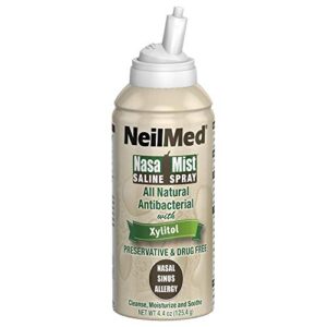 neilmed nasamist saline spray with xylitol, 4.4 ounce (pack of 1)