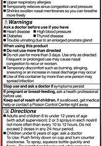 NeilMed SinuFrin Decongestant 12 Hour Nasal Congestion Relief Spray - 30mL Bonus Pack