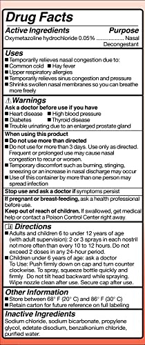 NeilMed SinuFrin Decongestant 12 Hour Nasal Congestion Relief Spray - 30mL Bonus Pack