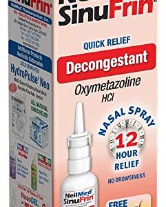 NeilMed SinuFrin Decongestant 12 Hour Nasal Congestion Relief Spray - 30mL Bonus Pack