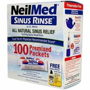 NeilMed's Sinus Rinse Pre-Mixed Packets, 100-Count Boxes