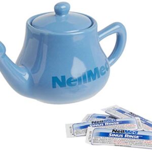 NeilMed Nasaflo Porcelain Neti Pot, 50 Count (packaging may vary)