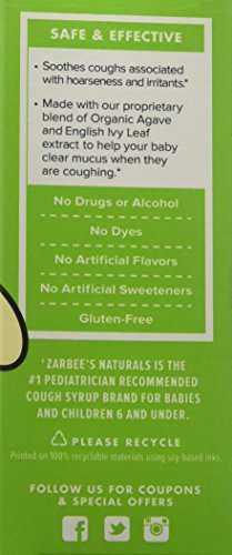 Zarbee'S Natura Children's Grape Flavor Cough Syrup + Mucus, 2 Ounce