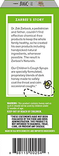 Zarbee's Naturals Children's Grape Cough Syrup + Mucus Relief - 4 oz