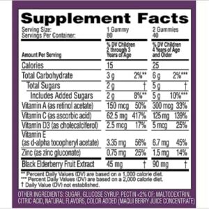 Zarbee's Children's Elderberry Immune Support Gummies, 80 ct.